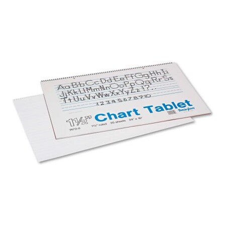 Pacon Pacon Chart Tablets w/Manuscript Cvr, 16in x 24in, White, 25 ...