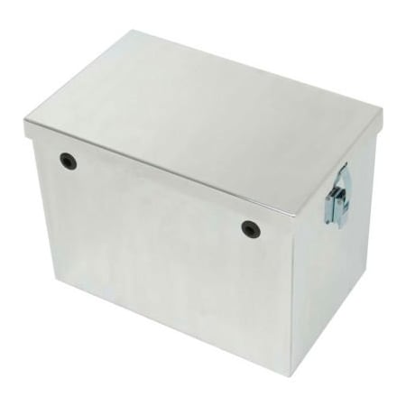 Phoenix Usa Tow-Rax 14" Aluminum Battery Box, Polished Finish 9" H x 11 ...