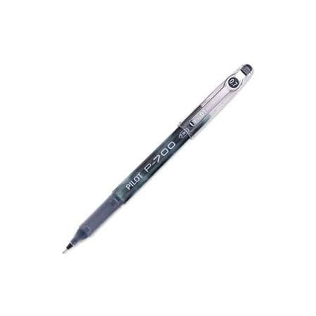 Pilot Precise P-700 Gel Rollerball Pen, Fine, 0.7mm, Black Barrel/Ink ...