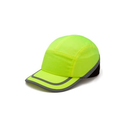 Pyramex Baseball Bump Cap Hi-Vis Lime Baseball Bumps Cap HP50031 | Zoro