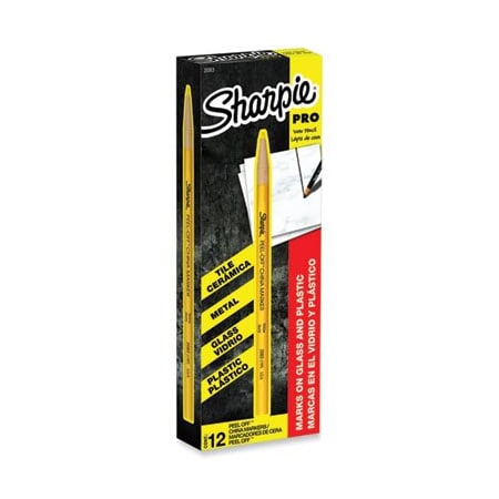 Sanford Sharpie, Peel-Off China Markers, Yellow, Dozen 2083 | Zoro