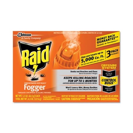 Sc Johnson Raid, Concentrated Deep Reach Fogger, 1.5 Oz Aerosol Can ...