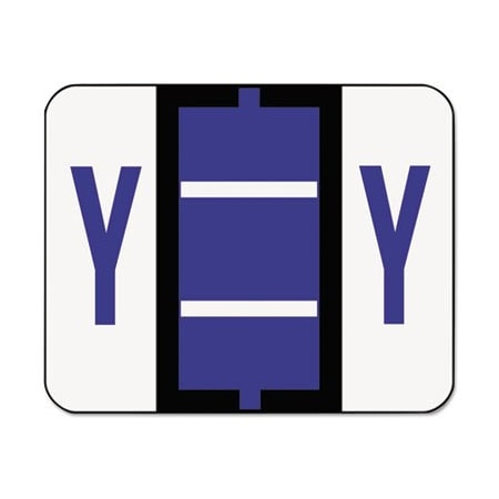 Smead A-Z COLOR-CODED END TAB FILING LABELS, Y, 1 X 1.25, WHITE, 500 ...