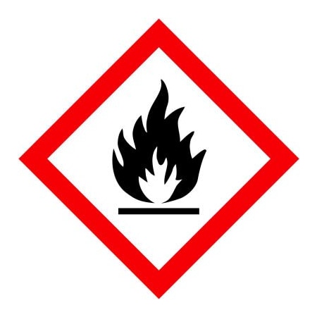 Top Tape And Label. INCOM GHS inFlame Hazardin Pictogram Placard, 10-3 ...