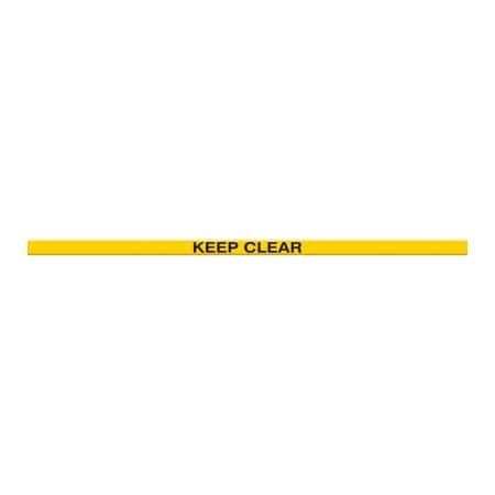 Accuform Accuform Tough-Mark Heavy-Duty Message Strip, Keep Clear ...