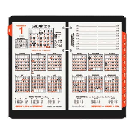 At-A-Glance AT-A-GLANCE Burkhart's Day Counter Desk Calendar Refill, 4. ...