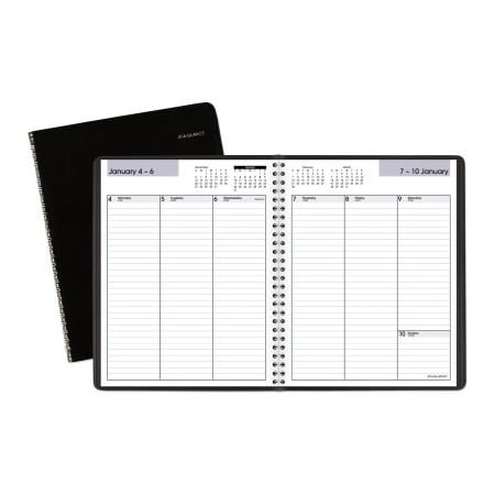 At-A-Glance AT-A-GLANCE Weekly Planner, 8.75 x 7, Black, 2022 G59000 | Zoro