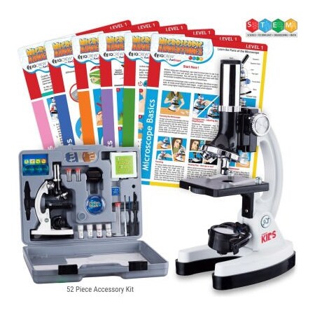 United Scope. AmScope 120X-1200X 52-pc Beginner Microscope STEM Kit ...