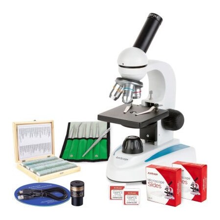 United Scope. AmScope 40X-1000X Monocular Microscope, 1.3MP Digital ...