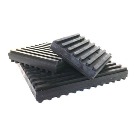 Vibrasystems Steel Insert Antivibration Rubber Pad - 6in x 6in x 3/4in ...