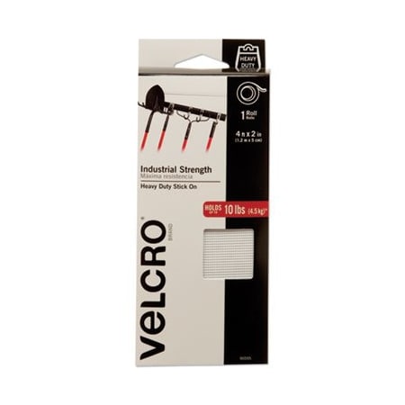 Velcro Brand Velcro, INDUSTRIAL-STRENGTH HEAVY-DUTY FASTENERS, 2in X 4 ...