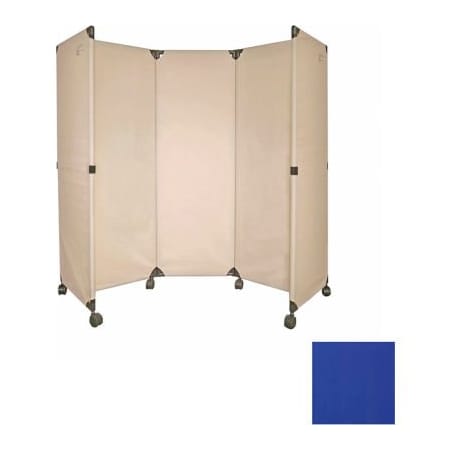 Versare Solutions. Portable Mobile Room Divider, 6' Blue 1706003 | Zoro