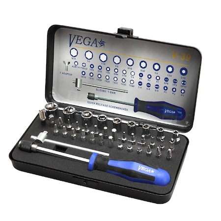 Vega Socket & Hand Driver Set 39pc V-39 | Zoro