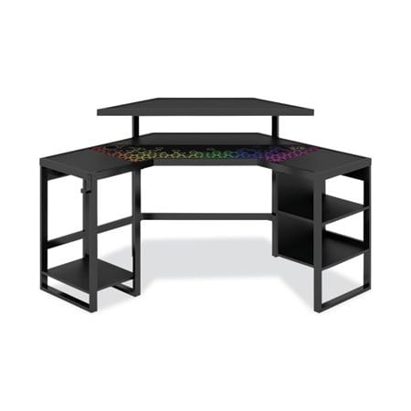 Whalen Furniture Mfg DESK, 53in, CORNER, ONYX LTCGD | Zoro