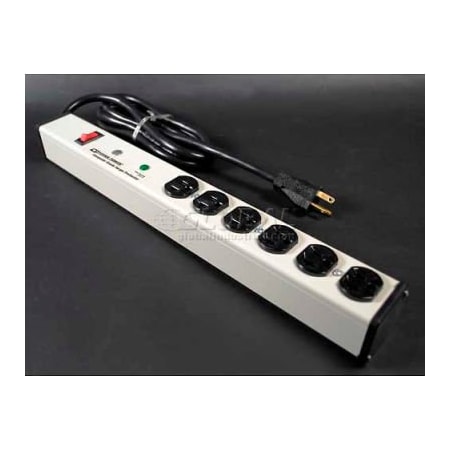 Wiremold Power Strip, Surge, 6 Outlet(s) 5-15P, 15 ft. M620BZLS-15* | Zoro
