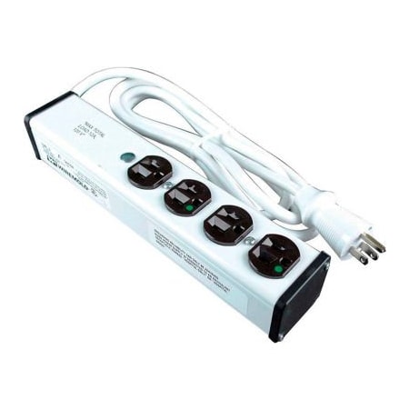 Wiremold Power Strip, Surge, Medical Grade, 5-15P, 15 ft. ULM4-15* | Zoro