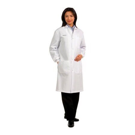 Superior Surgical Manufacturing Unisex Snap Front Lab Coat, White, 2XL ...