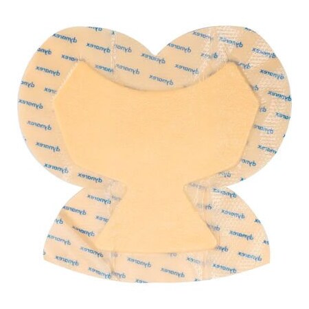 Dynarex SiliGentle Silicone Bordered Foam Dressing, Sacral, 7inL x 7inW ...
