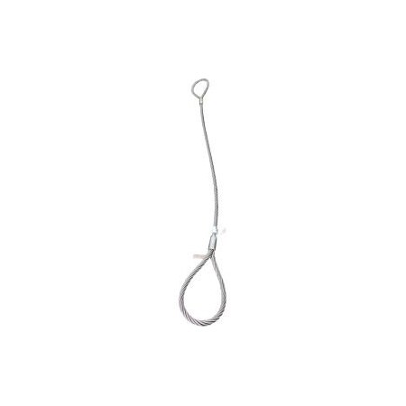 Mazzella Lift America Wire Rope Sling 1-1/2in x 12' Eye & Eye, 32000 ...