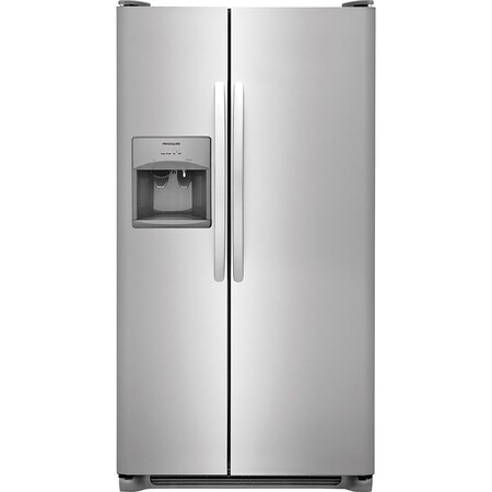 Almo 25.6 cu. ft. Side-by-Side Refrigerator with Water/Ice Dispenser ...
