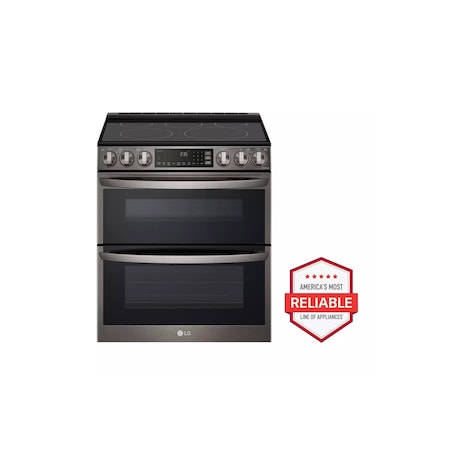 Lg LG 7.3 cu. ft. Smart Electric Double Oven Slide-In Range LTEL7337D ...