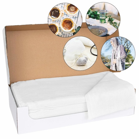 Monarch Brands Cheesecloth Box - Bleached - Grade 60, 10PK N060-W37B-CS ...
