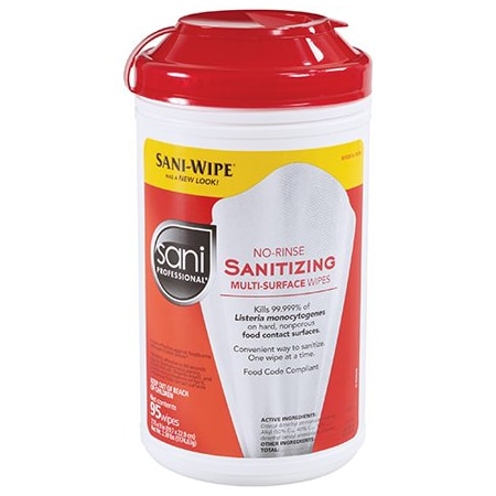 Sani-Wipe Sani-Wipe Sanitizing Wipes, 95-count, 6PK BUY00541466 | Zoro