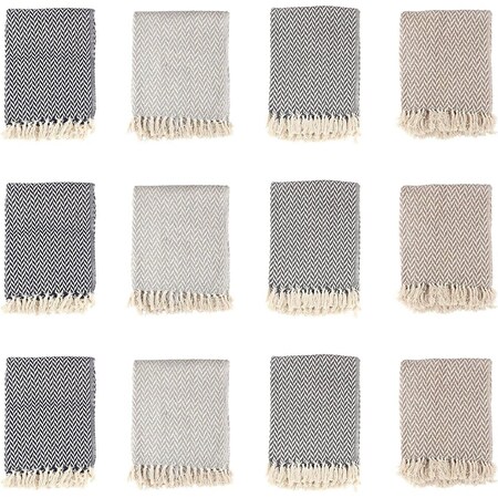 Monarch Brands Common Ground Throw Blankets, 50in x 70in, Patterned ...