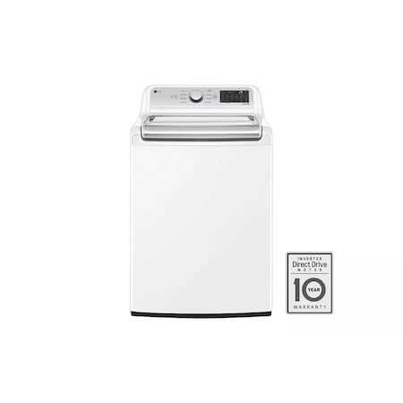 Lg 5.5 cu. ft. Top Load TurboWash ThinQ Washing Machine WT7400CW | Zoro