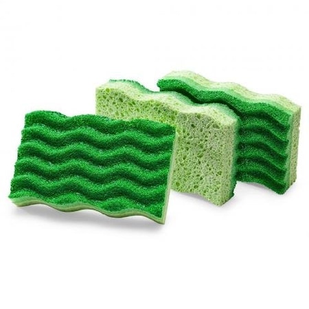 Libman Commercial Medium Duty All-Purpose Sponge, Light Green/Green ...