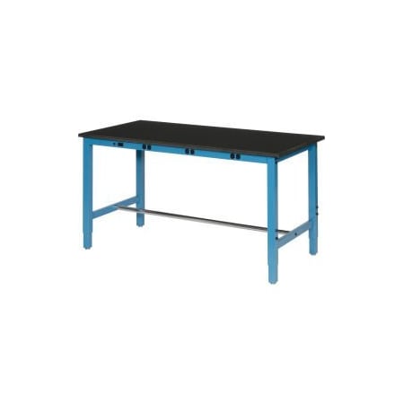 Global Equipment 72X36 Phenolic Resin Safety Edge Power Apron Lab Bench ...