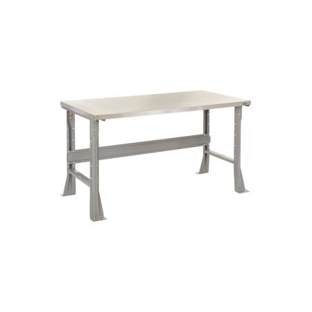 Global Equipment Flared Leg Workbench w/ Stainless Steel Square Edge ...