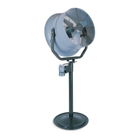 Triangle Engineering 24" Oscillating Pedestal Fan, 5,600 CFM, 1/2 HP, 1 ...