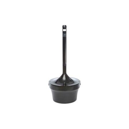 Wittco Witt Industries Steel Outdoor Ashtray, 4-1/2 Gallon, Black MSK ...
