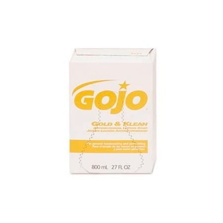Gojo GOJO Antimicrobial Lotion Box Soap 800 mL Refill - 12 Refills/Case ...