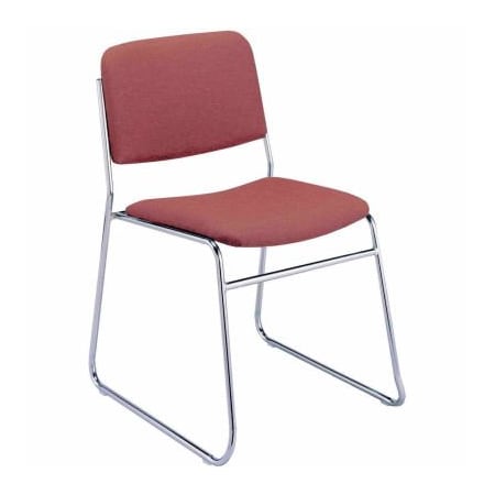 Kfi Armless Stack Chair W/ Sled Base - Burgundy Fabric 310CH-1201 ...