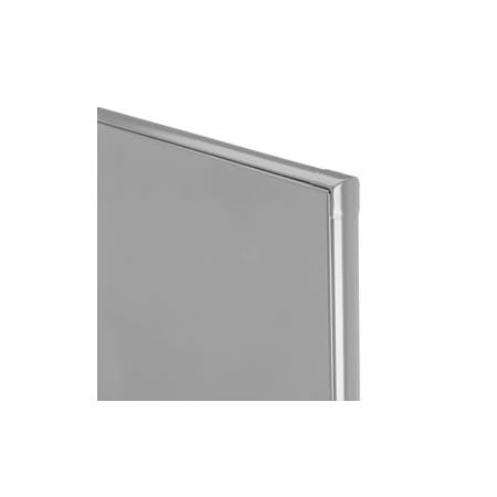 Metpar Corp Polymer Bathroom Partition Panel - 57-3/4" W x 55" H Gray ...
