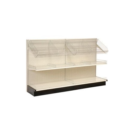 Lozier Lozier - Gondola Shelving, 36"W x 19"D x 54"H Single Side - Wall ...