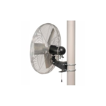 Tpi Fan, Pole Mount, 30 in Blade Dia, 4,300 cfm, Oscillating AC30-PMO ...