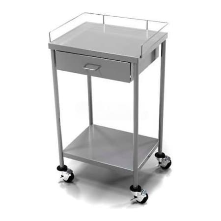 Aero AERO Stainless Steel Anesthesia Utility Table with 1 Drawer ...