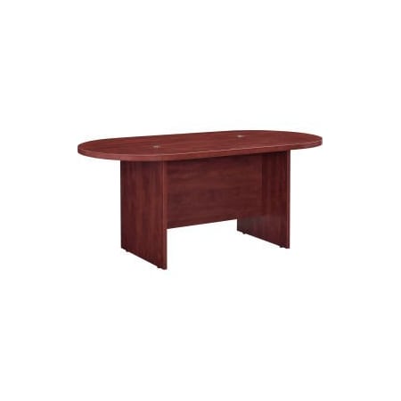 Global Equipment Interion Racetrack Conference Table, 6'L, Mahogany ...