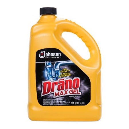 Sc Johnson Drano Max Gel Clog Remover, Gallon Bottle, 4 Bottles ...