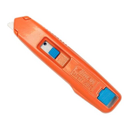 Allway Self-Retracting Aluminum Safety Box Cutter With 6 Blades SRK-B6 ...