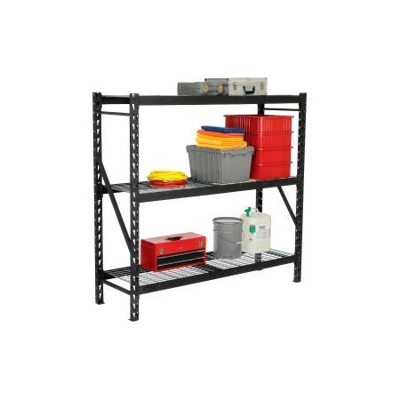 Edsal Manufacturing Co. Heavy Duty Storage Rack, Wire Deck, 77"Wx24 ...