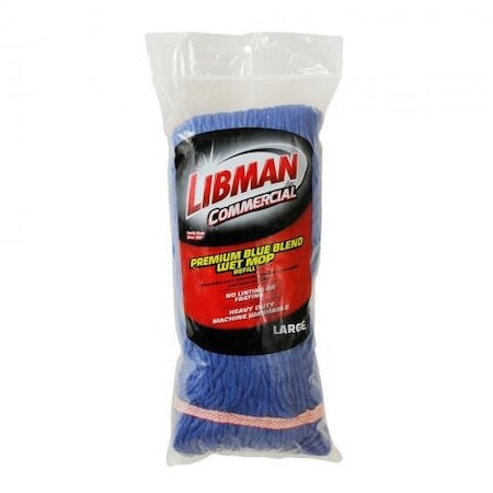 Libman Libman Commercial 24 Oz. Blended Wet Mop Head - Blue - 968 968 ...