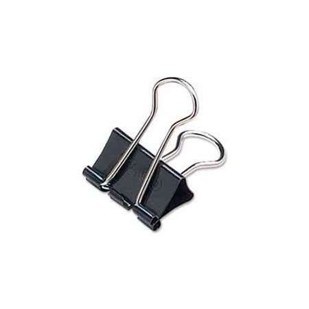 Acco Acco Binder Clips, Small, 3/4in Width, 5/16in Capacity, Black ...