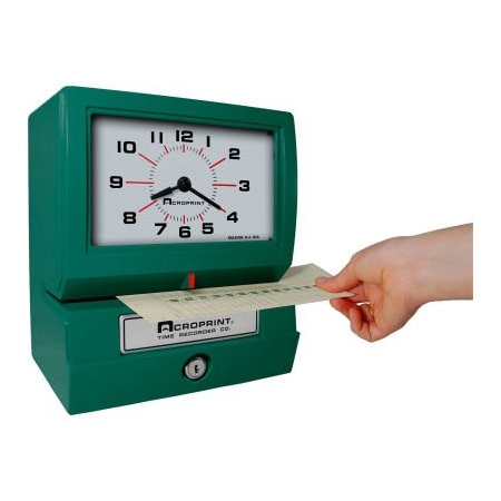 Acroprint Acroprint 150AR3 Heavy Duty Time Recorder Prints Day, Hour ...