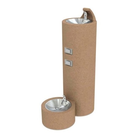 Acorn Controls Murdock Brown Aggregate Stainless Steel Pedestal Outdoor ...