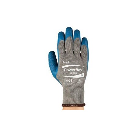 Ansell Powerflex® Latex Coated Gloves, Ansell 80-100-9, 1-Pair - Pkg ...
