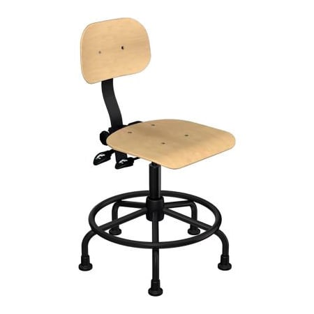 Biofit BioFit Shop Stool - Wood - Height Adjustable 16 - 20" WWS-L-HG-T ...
